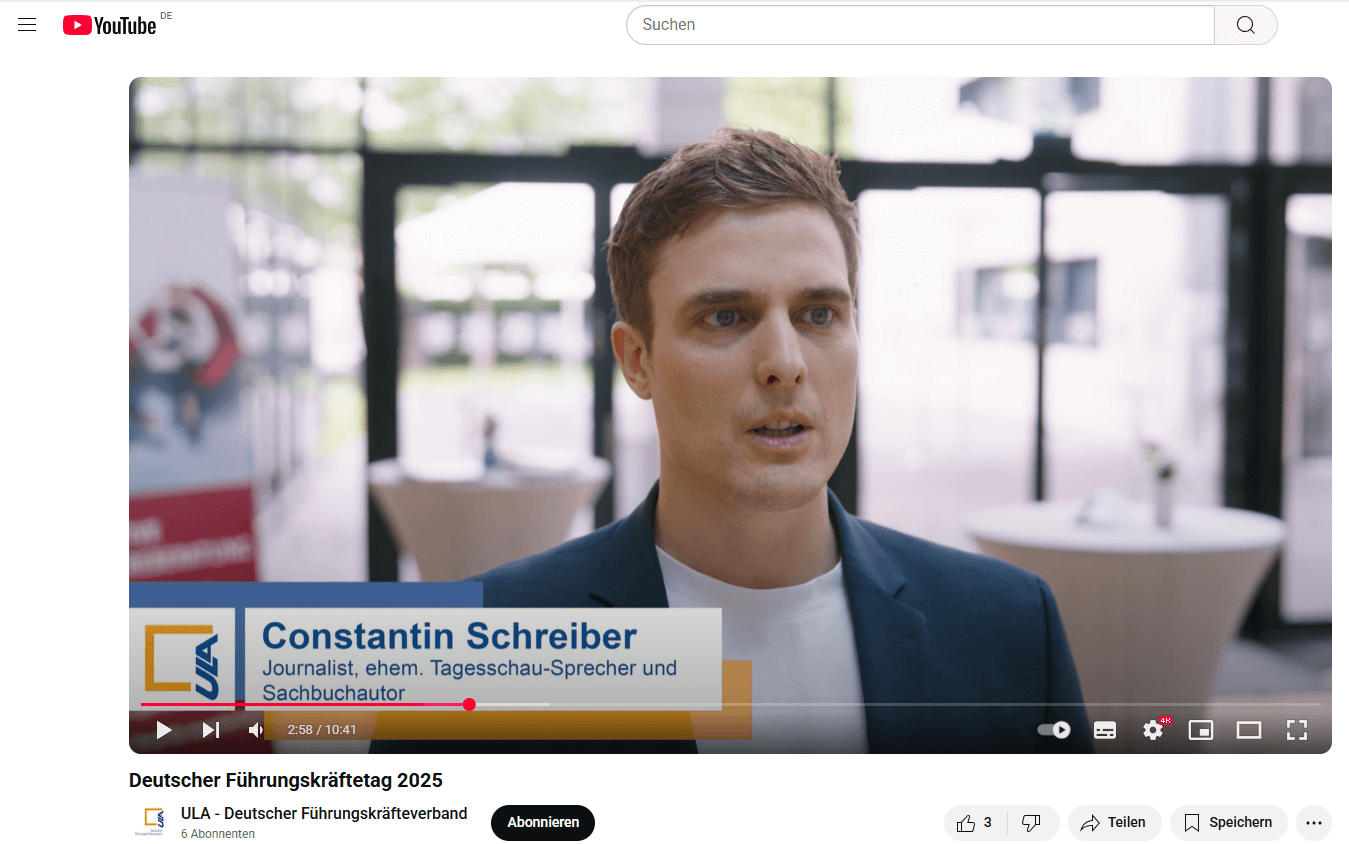 Jetzt als Film: Deutscher Führungskräftetag 2025 - ula.de